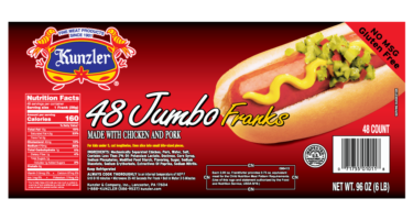 65429 – 8/1 JUMBO HOT DOGS – Johnnies Restaurant and Hotel Service, Inc.