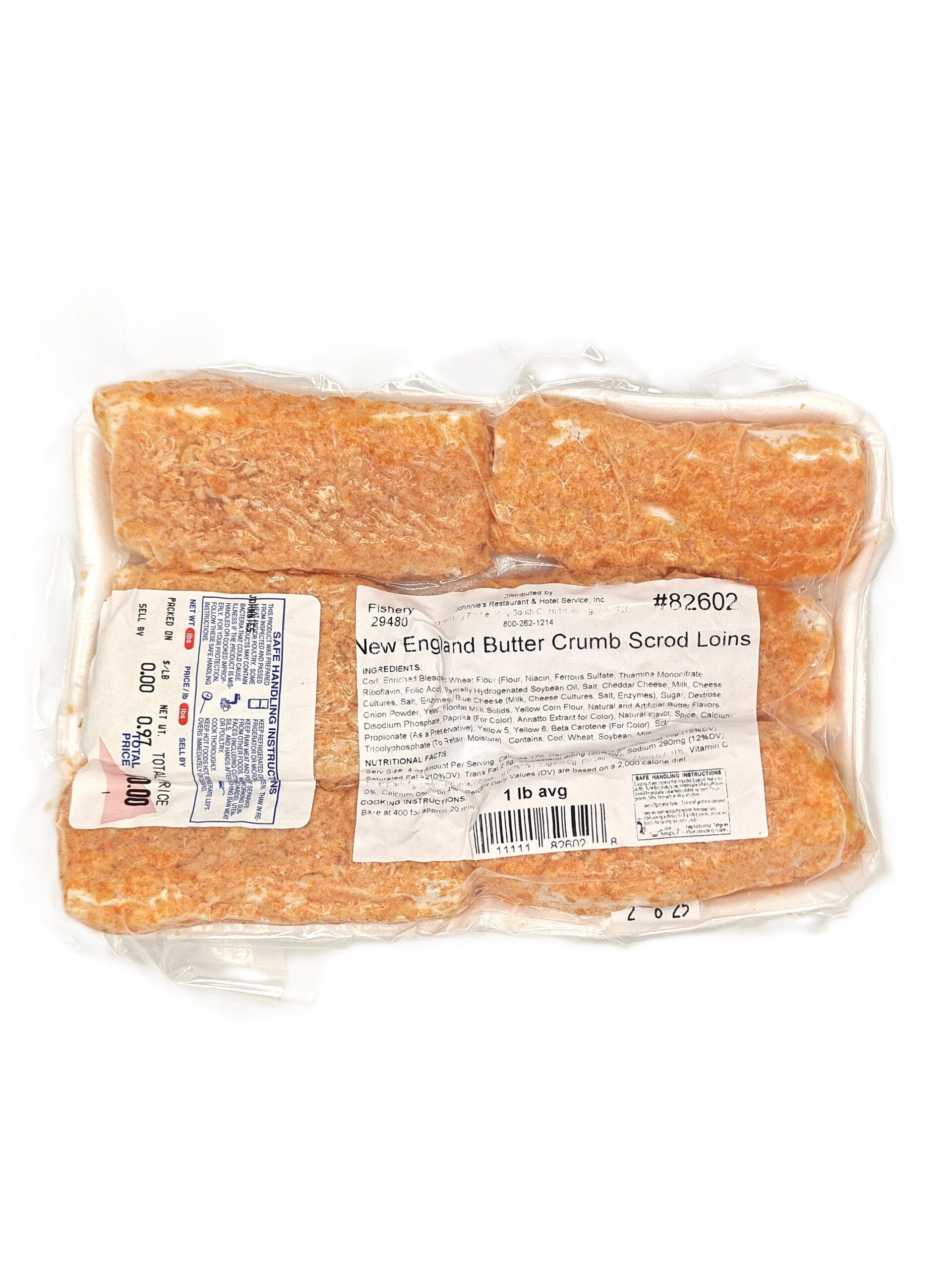 82602 – NEW ENGLAND BUTTER CRUMB SCROD LOINS – Johnnies Restaurant and ...