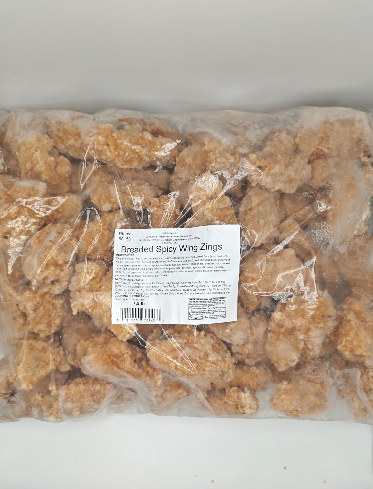 79848 – BREADED CHICKEN WING ZINGS – Johnnies Restaurant and Hotel ...