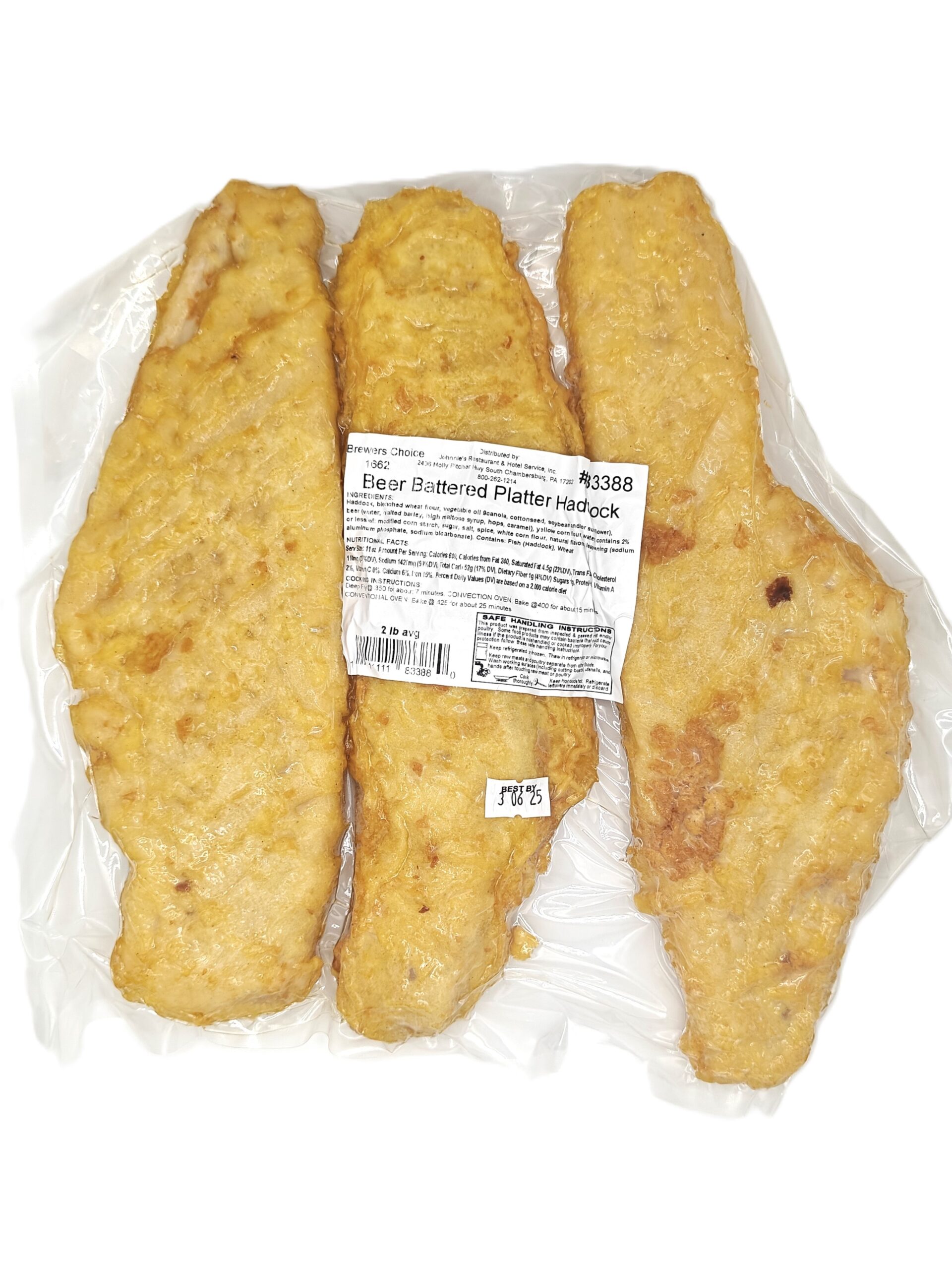 83388 – BEER BATTERED HADDOCK – Johnnies Restaurant and Hotel Service, Inc.